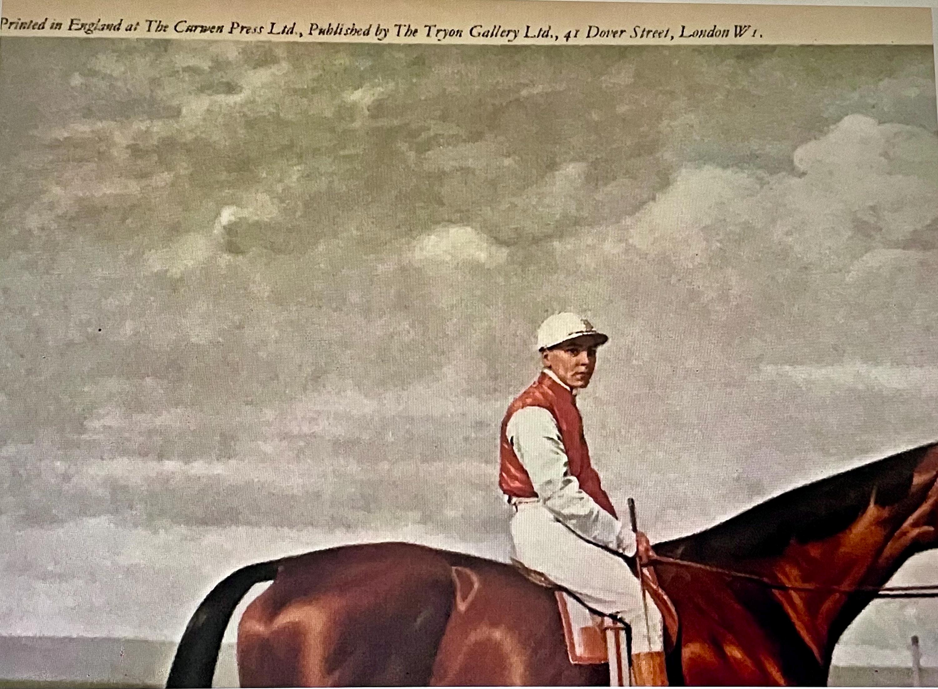 Thoroughbred Equestrian Horse Jockey Print Emil Adam "isingling" Signed ...