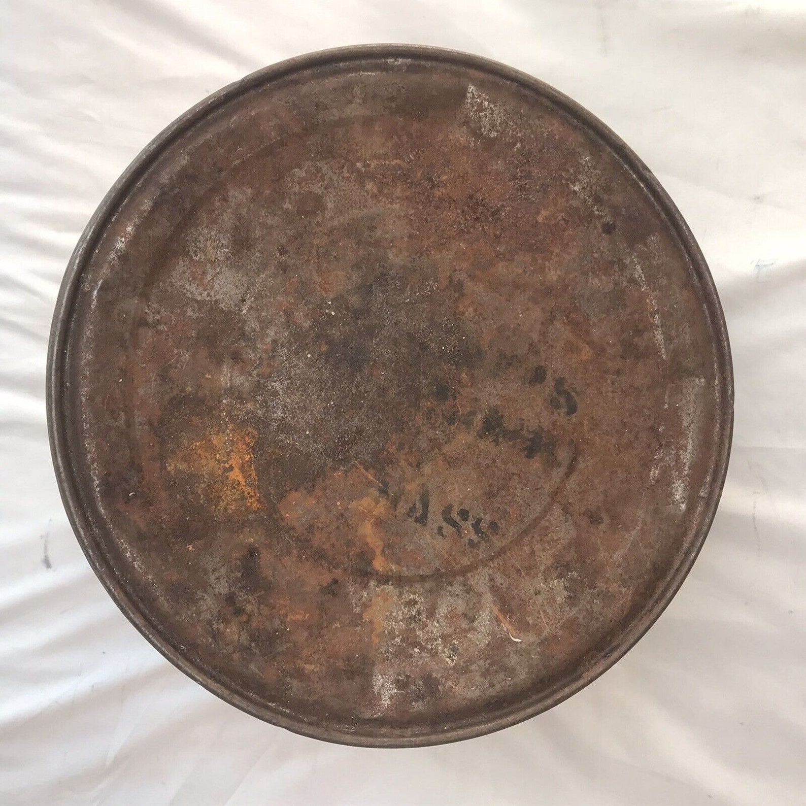 Vintage Advertising Red Pail Brand Tin Bucket Lemon Creme Flavor Pie ...