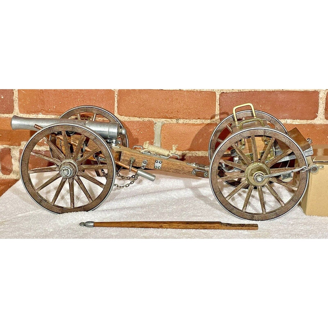 Vintage Dahlgren 1861 Wood and Metal Civil War Cannon and Ammunition ...