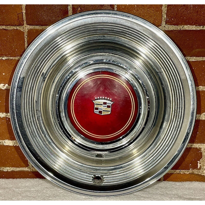 Genuine 1954-55 Cadillac Deville Fleetwood Eldorado Hubcaps OEM Rare ...