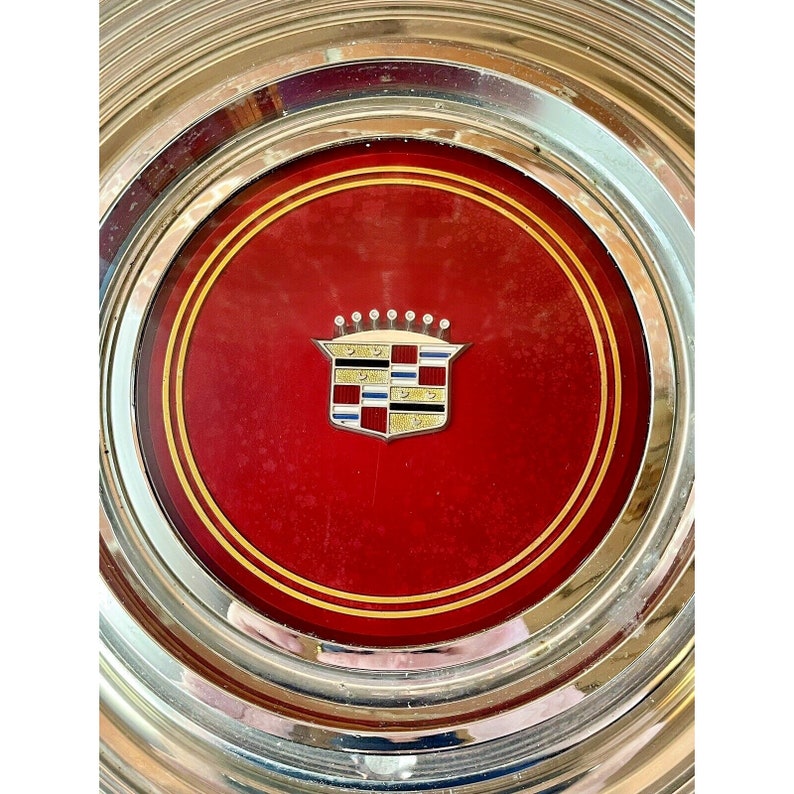 Genuine 1954-55 Cadillac Deville Fleetwood Eldorado Hubcaps OEM Rare ...