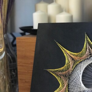 Sun and Moon String Art | Mandala Wall Hanging | Sacred Geometry Art ...