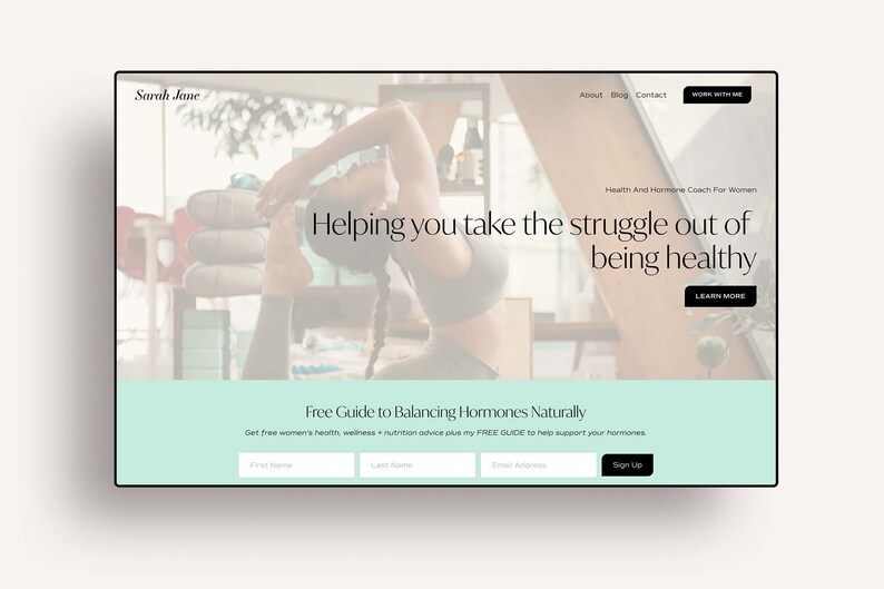 Squarespace Template for Health Coaches | 7.1 Squarespace Template ...