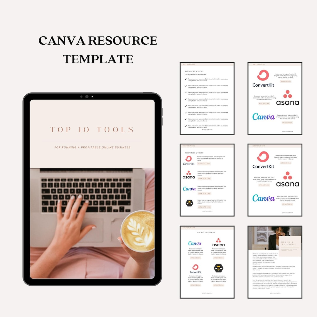 Canva Resource Guide Template for Coaches, Small Business Owners ...