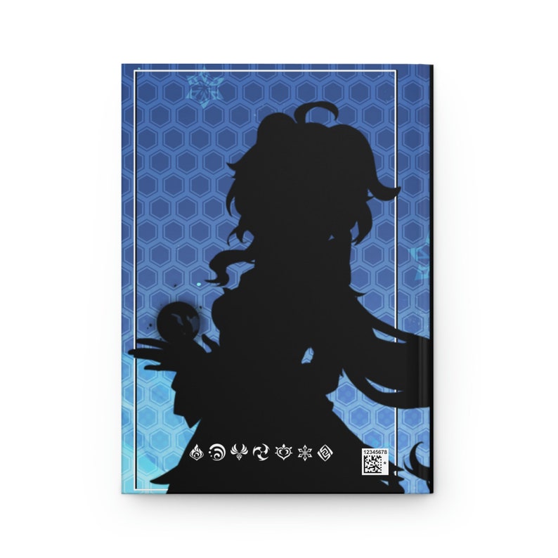 Genshin Impact Traditional Hardcover Ganyu Notebook Fanmade Secretary ...