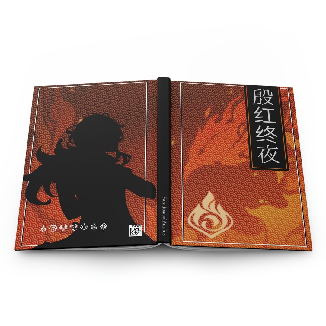Genshin Impact Traditional Hardcover Diluc Notebook Fanmade Dark Night ...