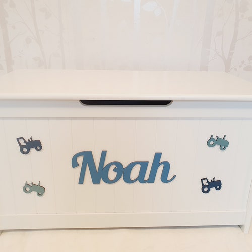 Wooden TOY BOX Name Sign Various Sizes Name Wall Art - Etsy