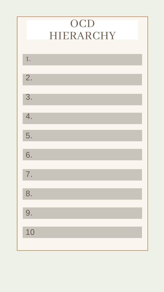 Ocd Outline
