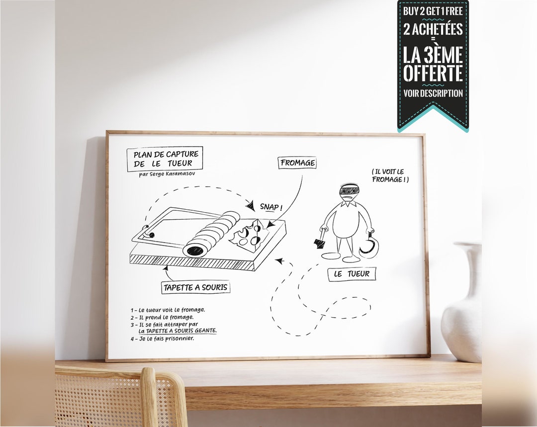 Affiche Plan de la tapette géante La Cité de la Peur - Etsy France