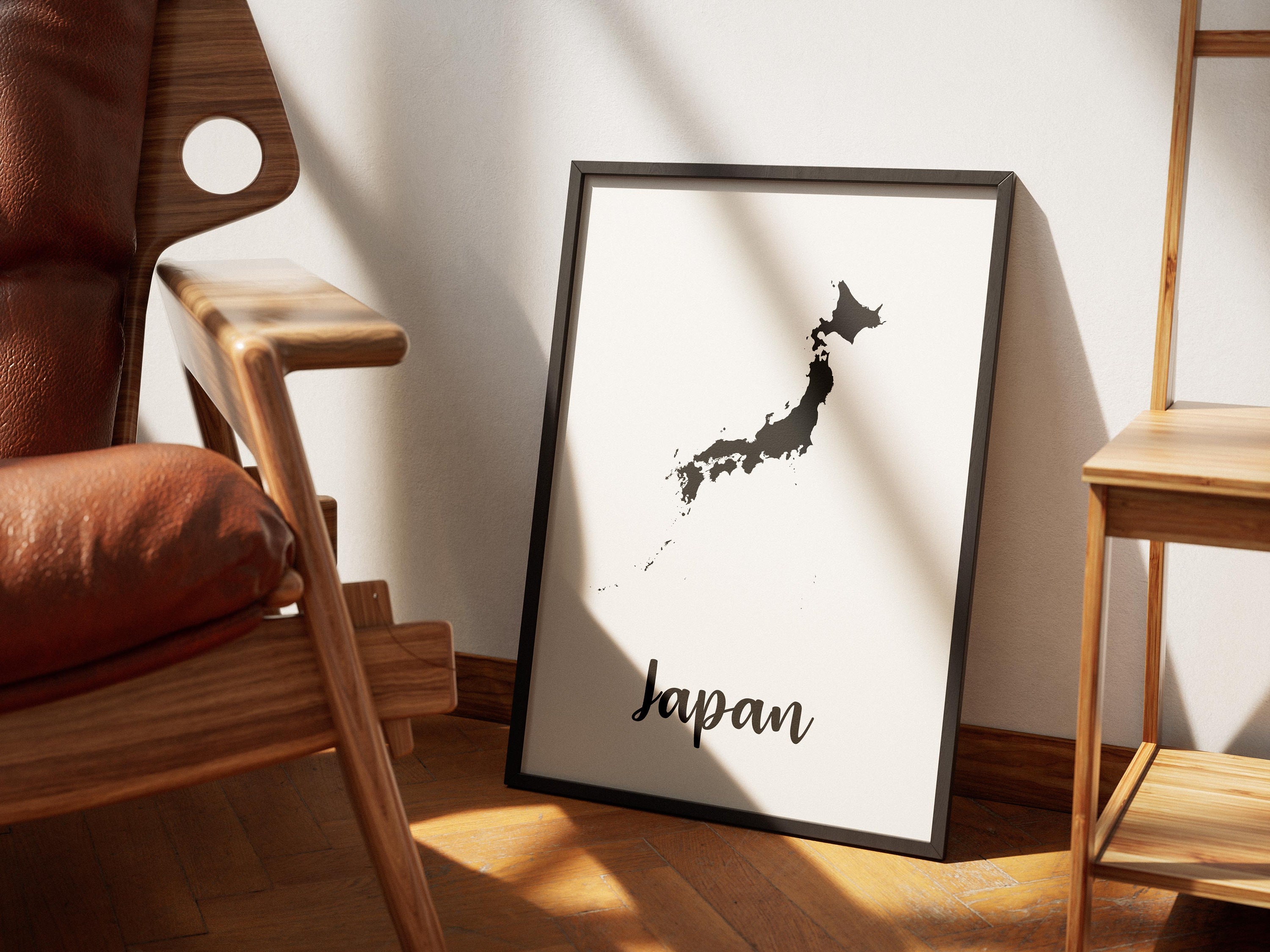 Map of Japan Poster – Minimalist Illustration for Elegant Wall ...