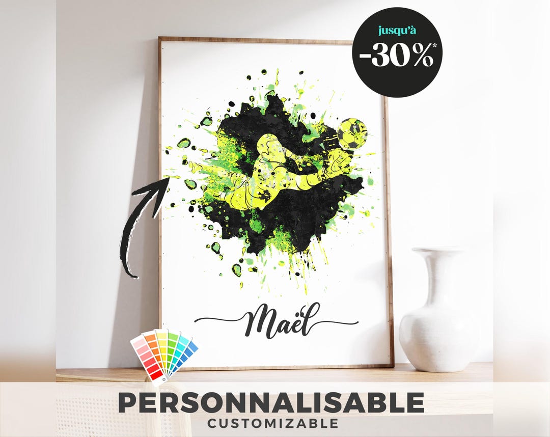 Customizable Goalkeeper Poster / Sports / Athlete / Personalized Gift ...
