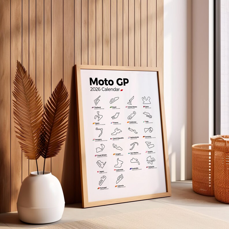 Motogp 2026 Calendar Poster, Race Dates, Circuits to Follow the New ...