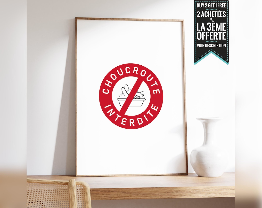 Affiche Choucroute Interdite Film La Cité de la Peur - Etsy France