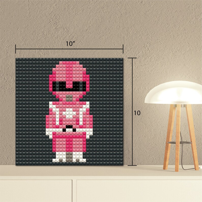 Mosaic 1 Plate 10x10 Power Rangers in Bricks. - Etsy