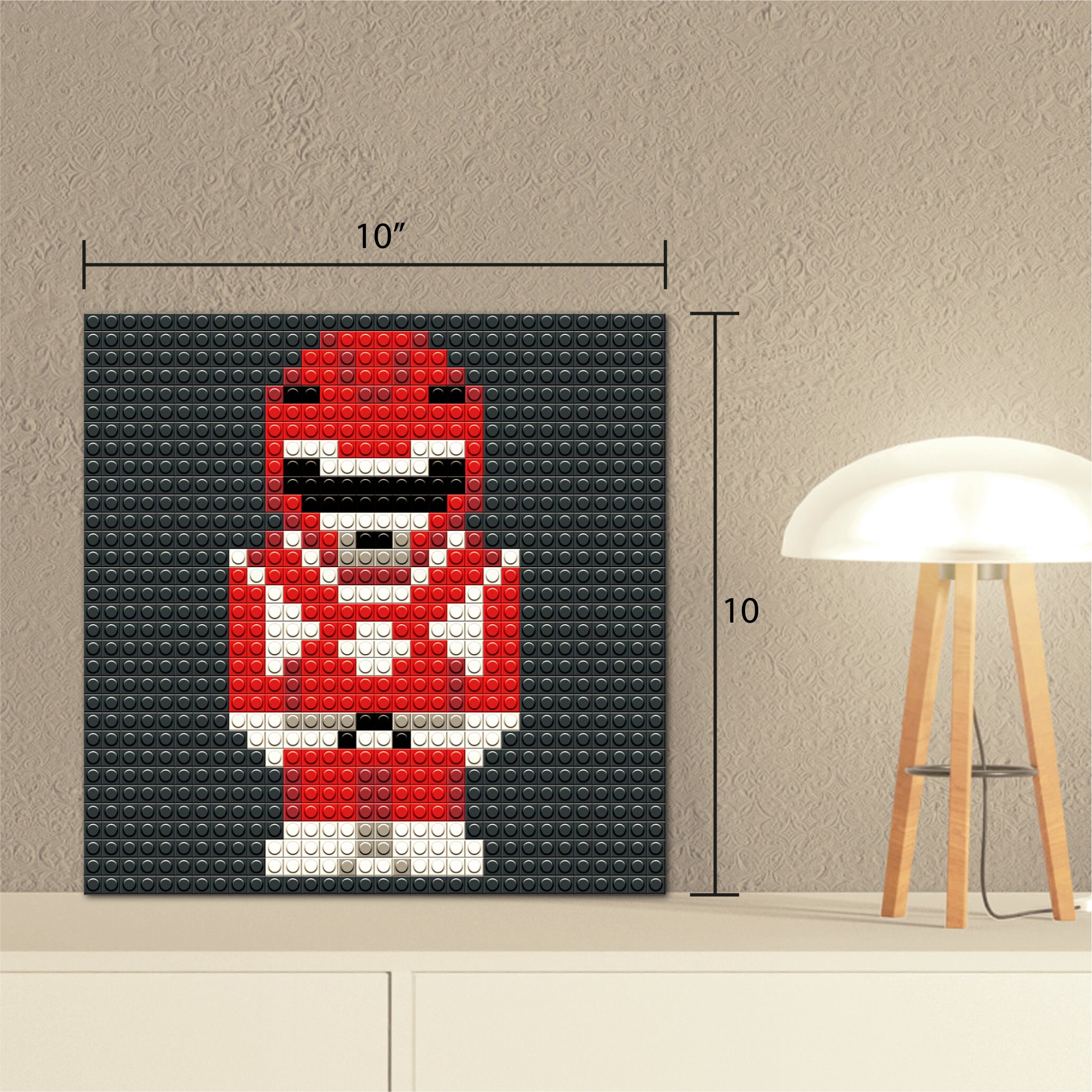 Mosaic 1 Plate 10x10 Power Rangers in Bricks. - Etsy
