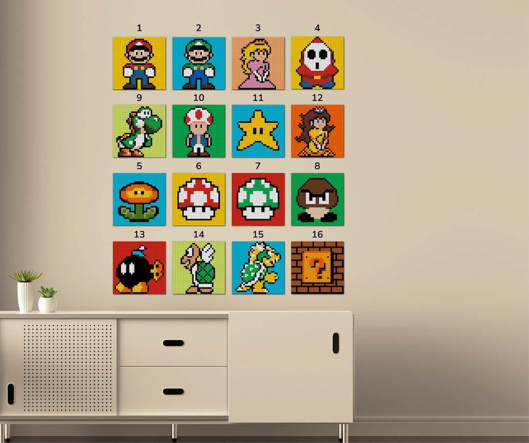DIY BRICK KIT Super Mario Bros for Kids Andadults - Etsy