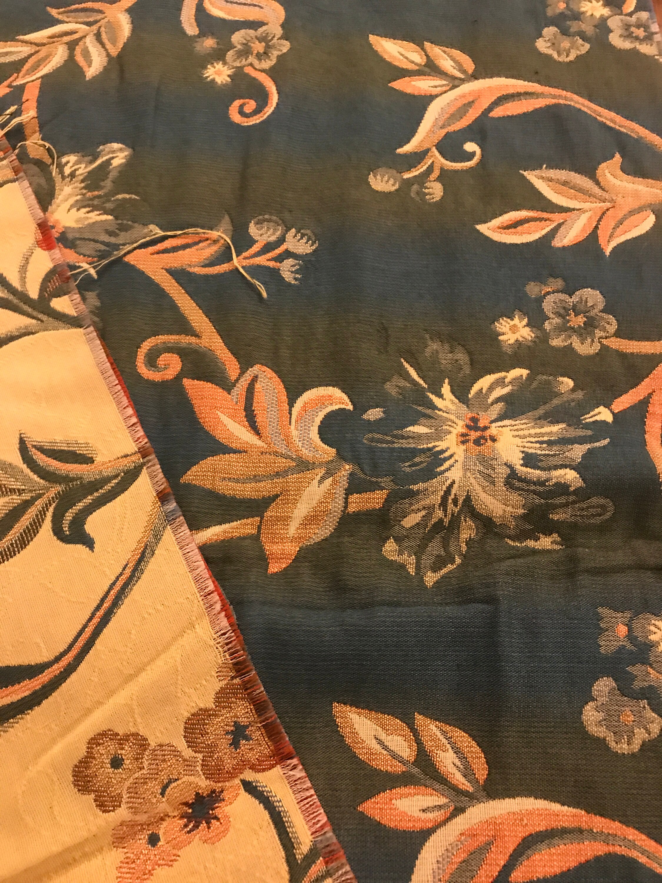 Floral Brocade Damask Upholstery Fabric | Etsy UK