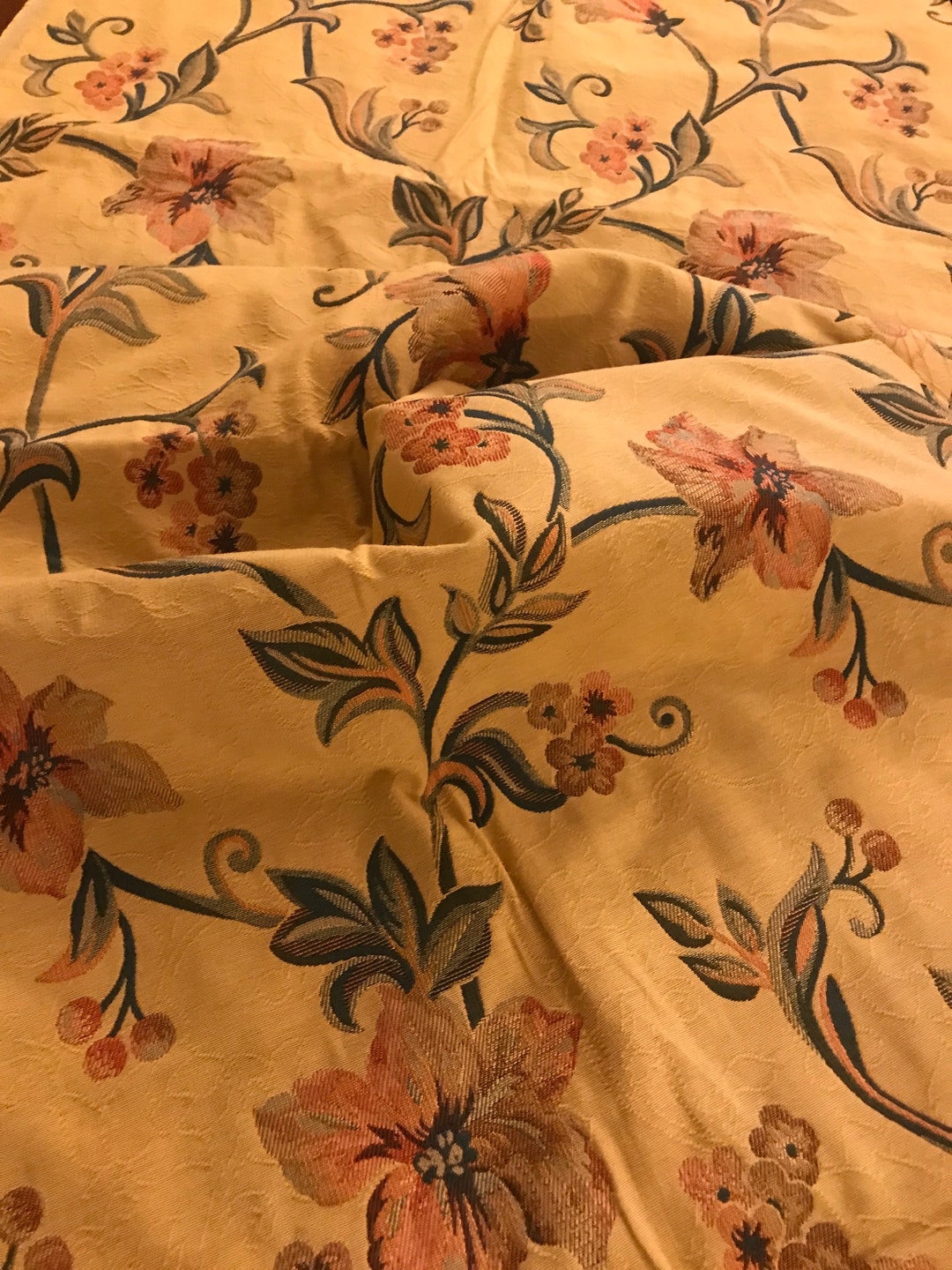 Floral Brocade Damask Upholstery Fabric - Etsy