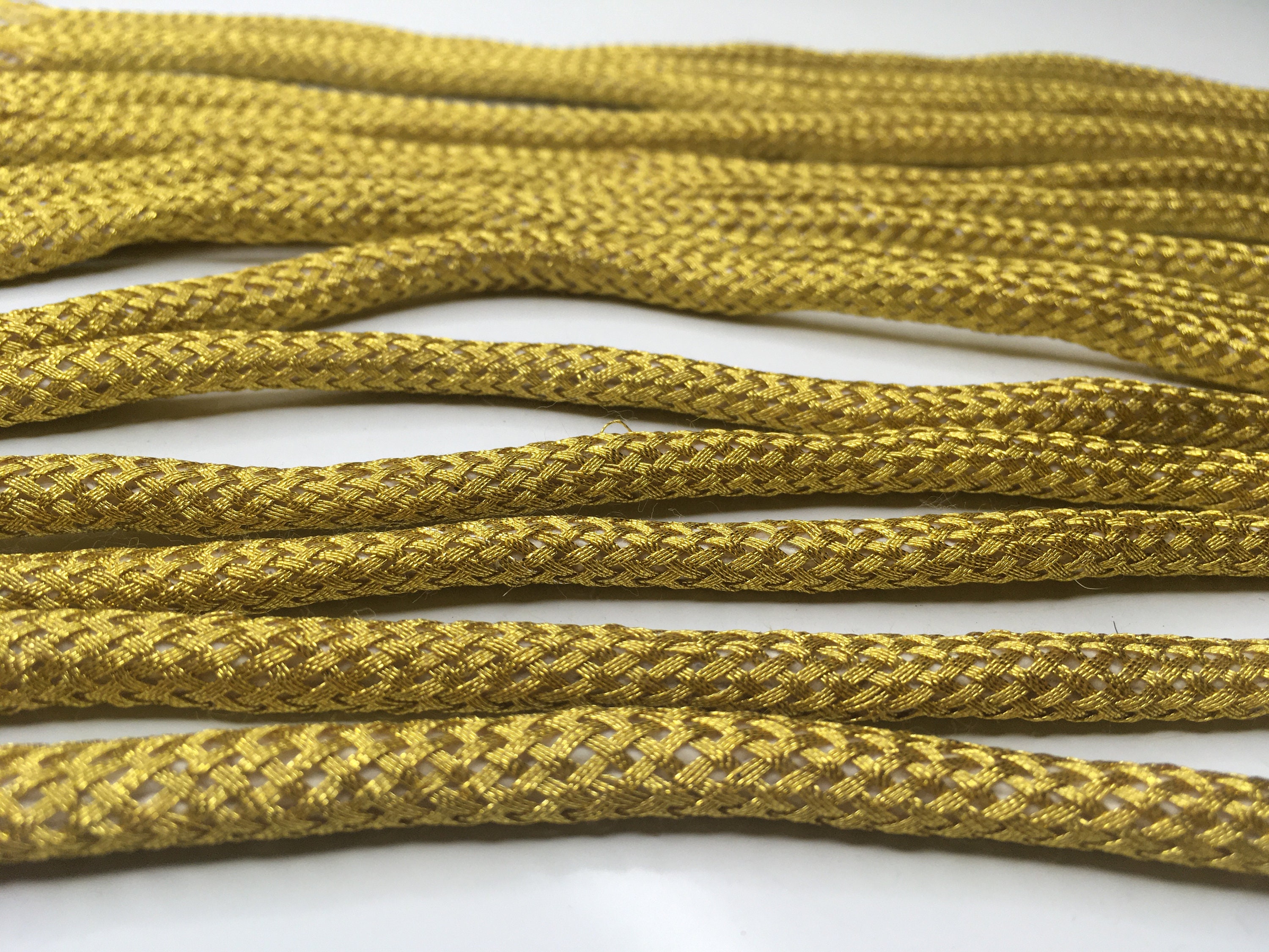 Metallic Gold Bullion Woven Braid Trim. PRICE per Piece - Etsy