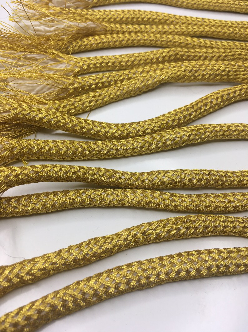 Metallic Gold Bullion Woven Braid Trim. PRICE per Piece | Etsy