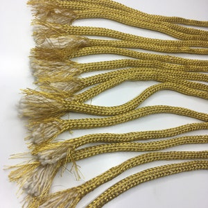 Metallic Gold Bullion Woven Braid Trim. PRICE per Piece | Etsy