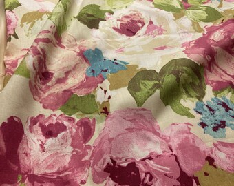 Large Flower Fabric | Etsy UK