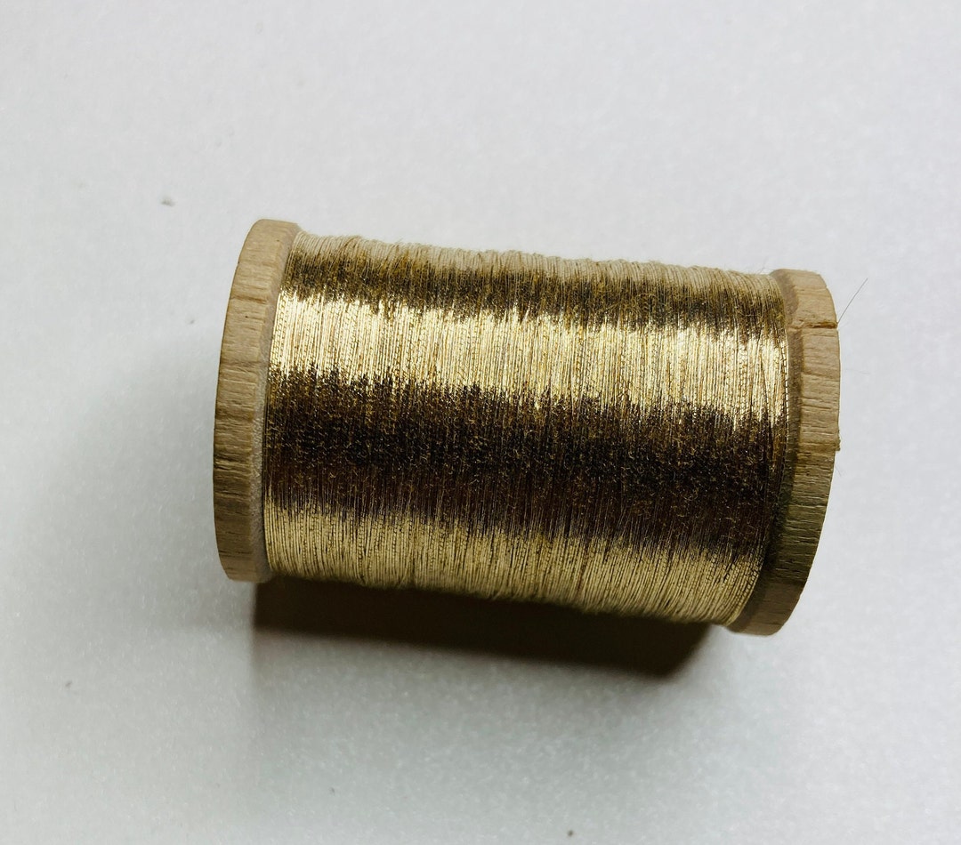 Vintage Fine Metallic Gold Bullion Thread for Gold Embroidery - Etsy