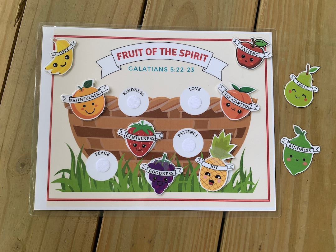 Fruit of the Spirit Craft, Christian Preschool Activities, Fruit ...