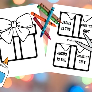 Christmas Bible Craft, Jesus is the Greatest Gift, Sunday School Craft ...