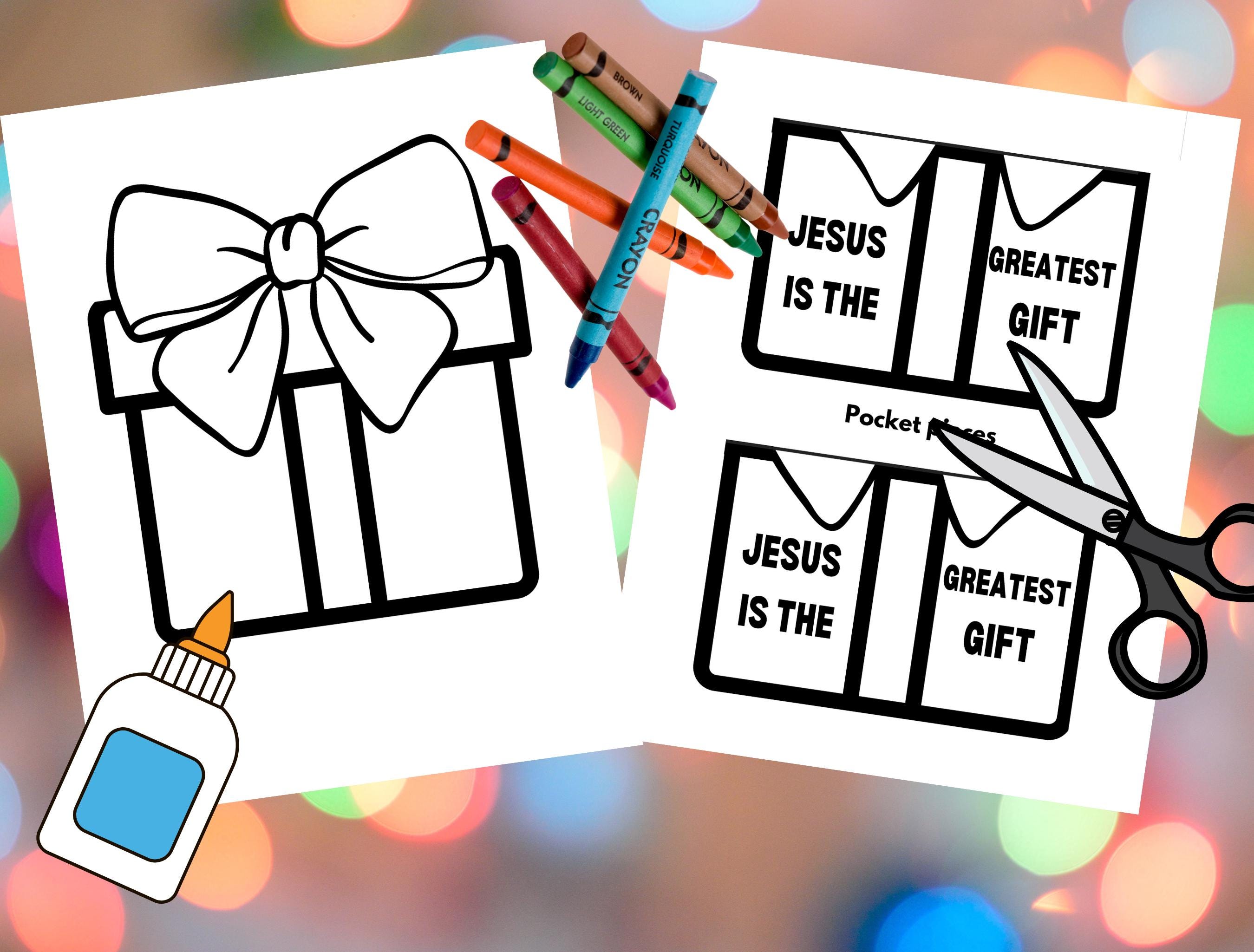 Christmas Bible Craft, Jesus is the Greatest Gift, Sunday School Craft ...