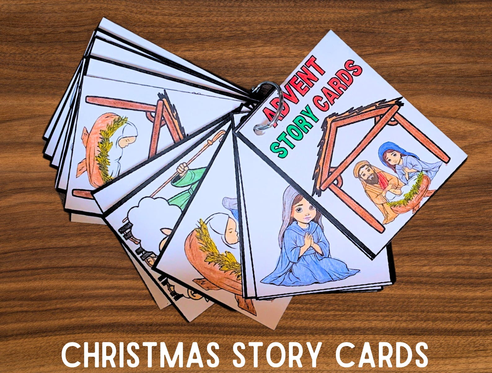Advent Story Cards Paper Chain Countdown Craft BUNDLE, the Christmas ...