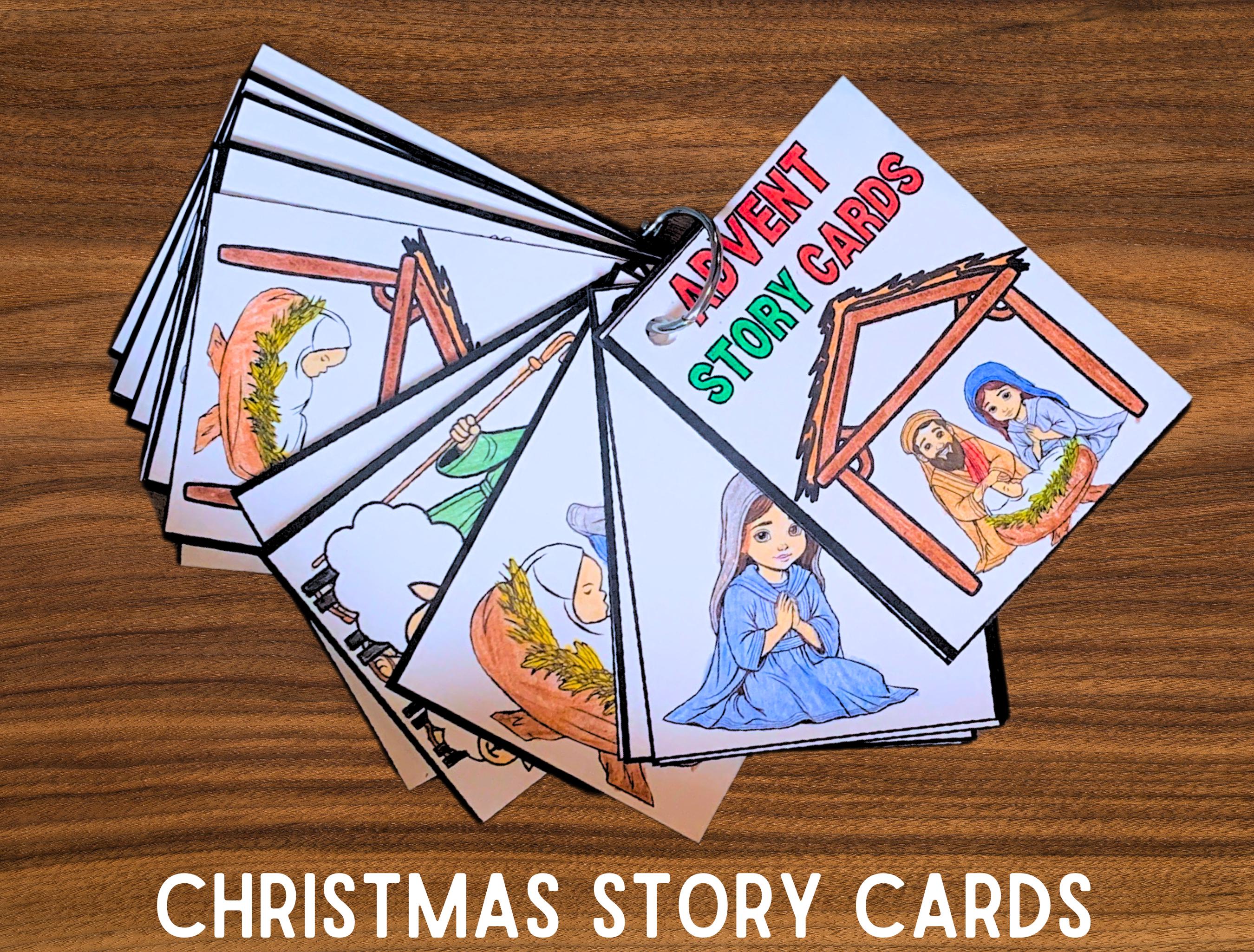 Advent Story Cards Paper Chain Countdown Craft BUNDLE, the Christmas ...