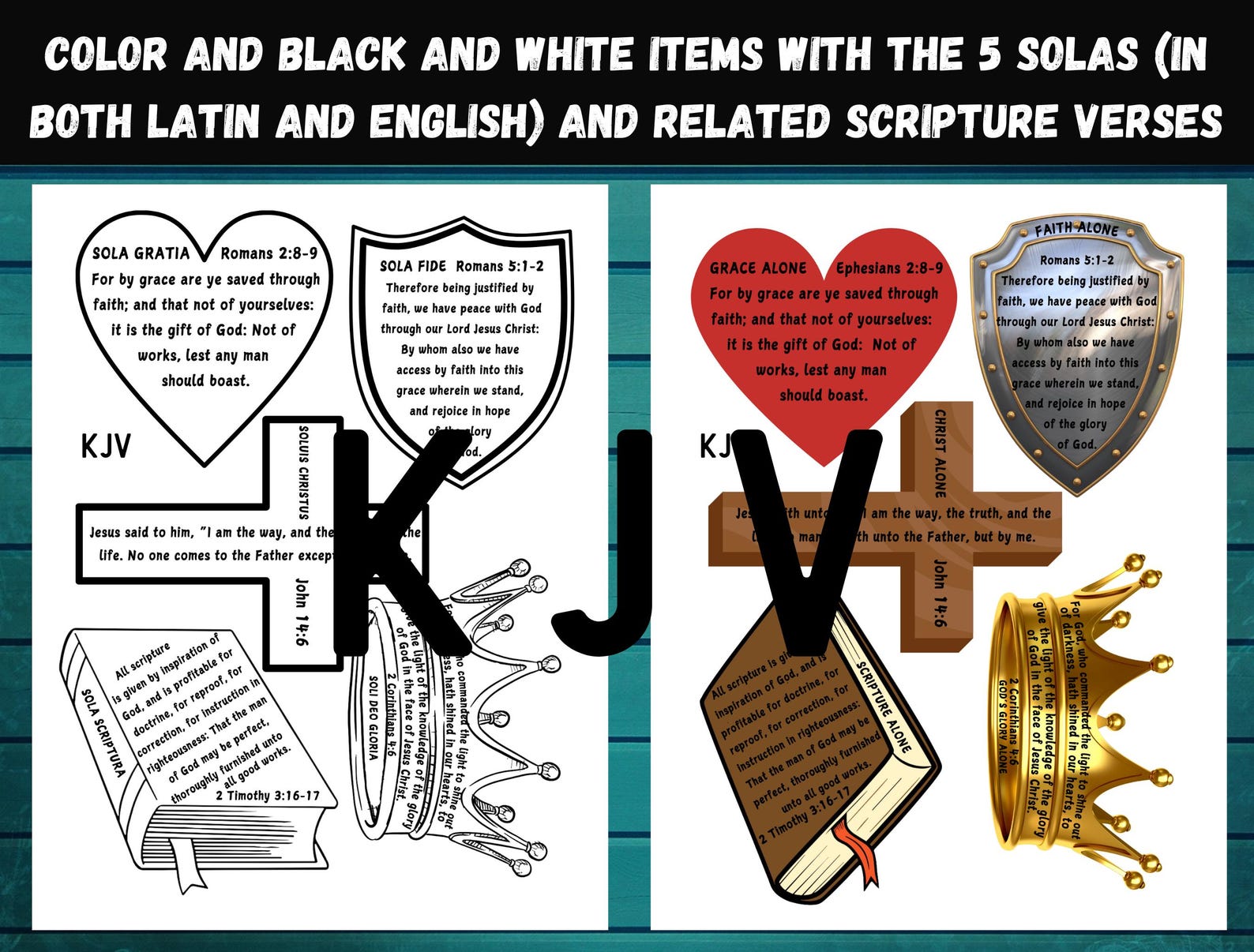 Five Solas Craft, Reformation Day Activity, 95 Theses Door, Scripture ...