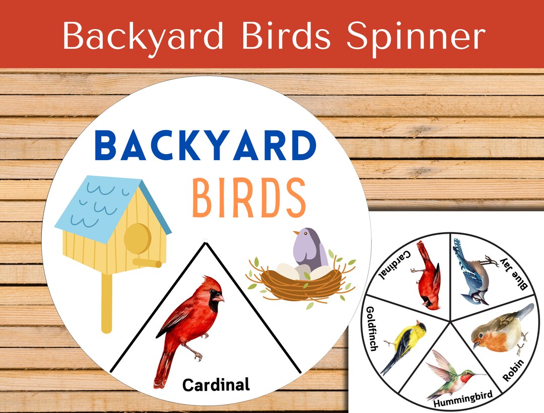 Preschool Printable Bird Craft, Backyard Bird Nature Craft for Kids ...