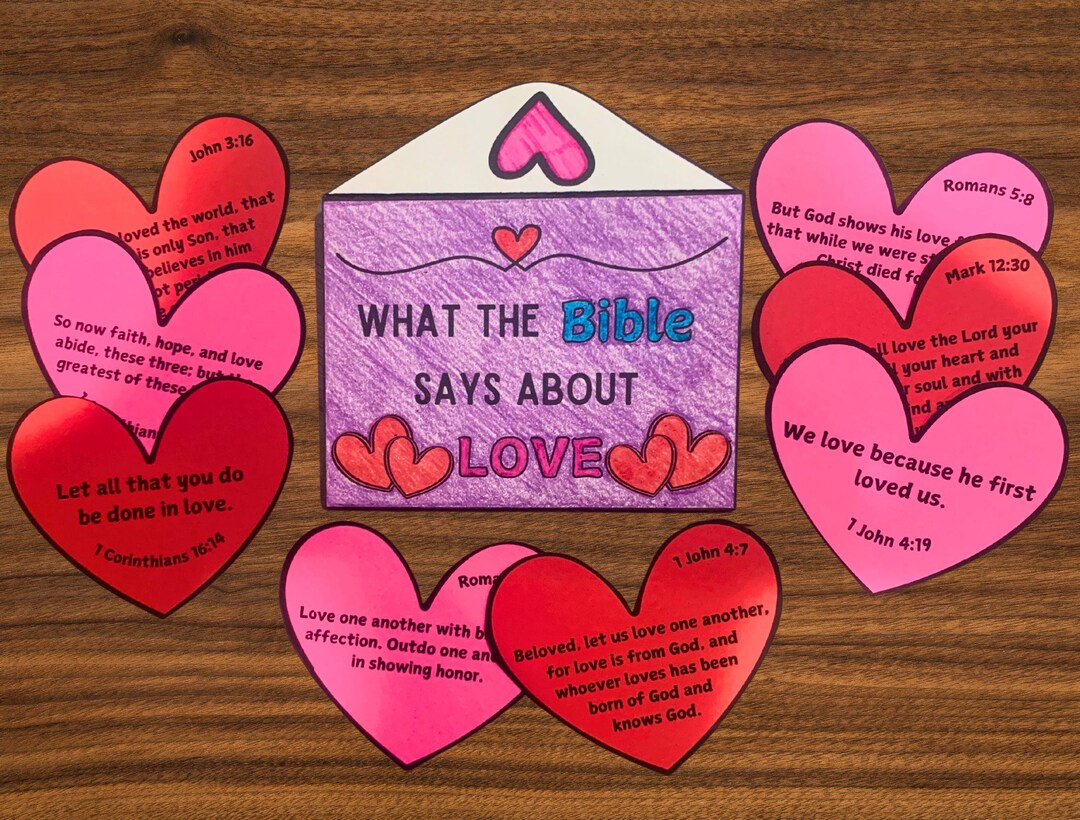 Valentine’s Day Church Craft, Sunday School Bible Craft, Religious ...