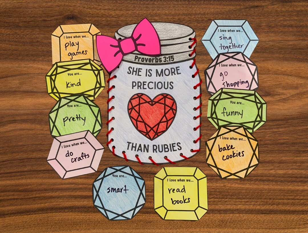 Mother's Day Bible Craft, Sunday School Mothers Day Craft, DIY Homemade ...