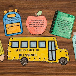 Back to School Bible Craft, Sunday School Lesson, Printable Sewing ...