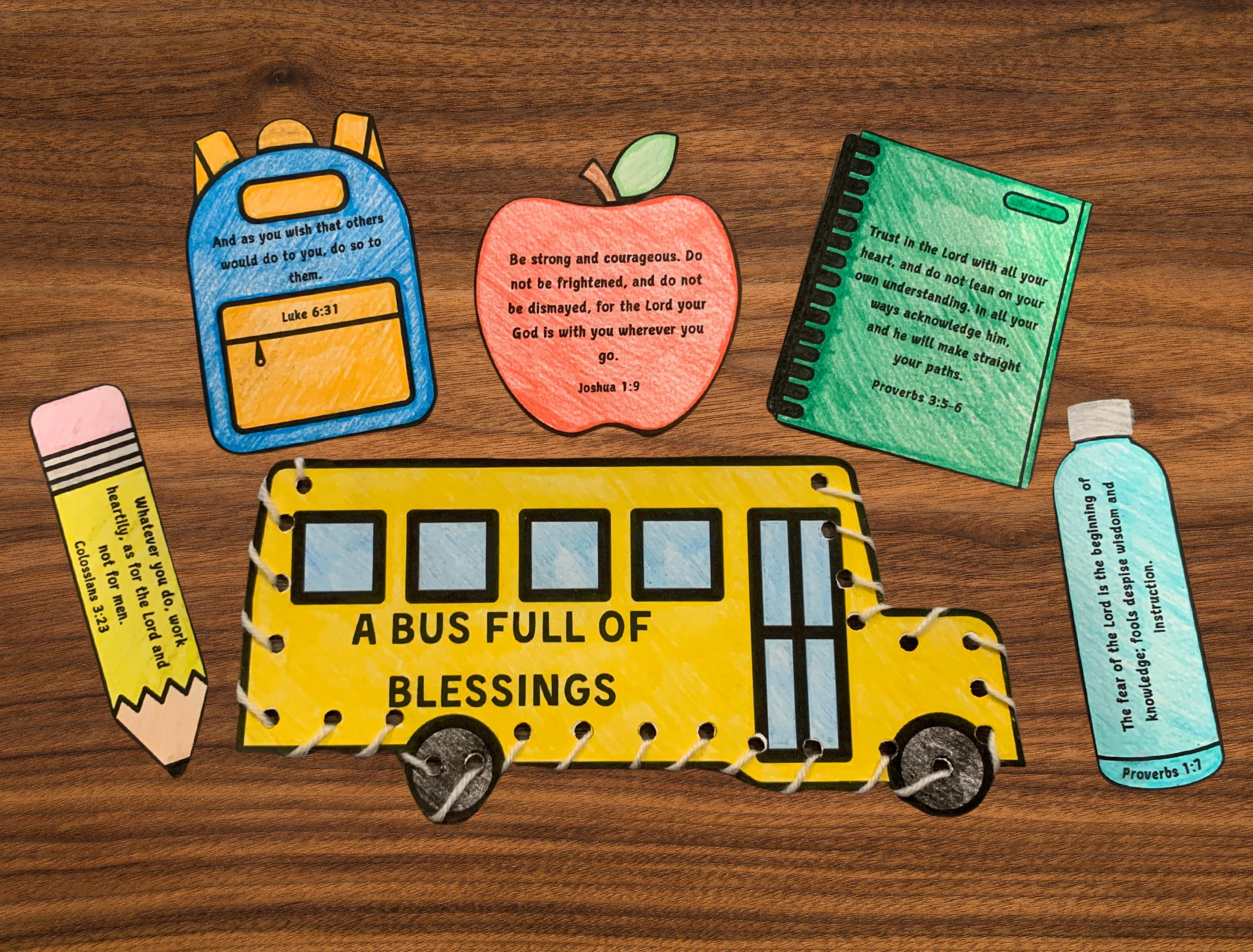 Back to School Bible Craft, Sunday School Lesson, Printable Sewing ...