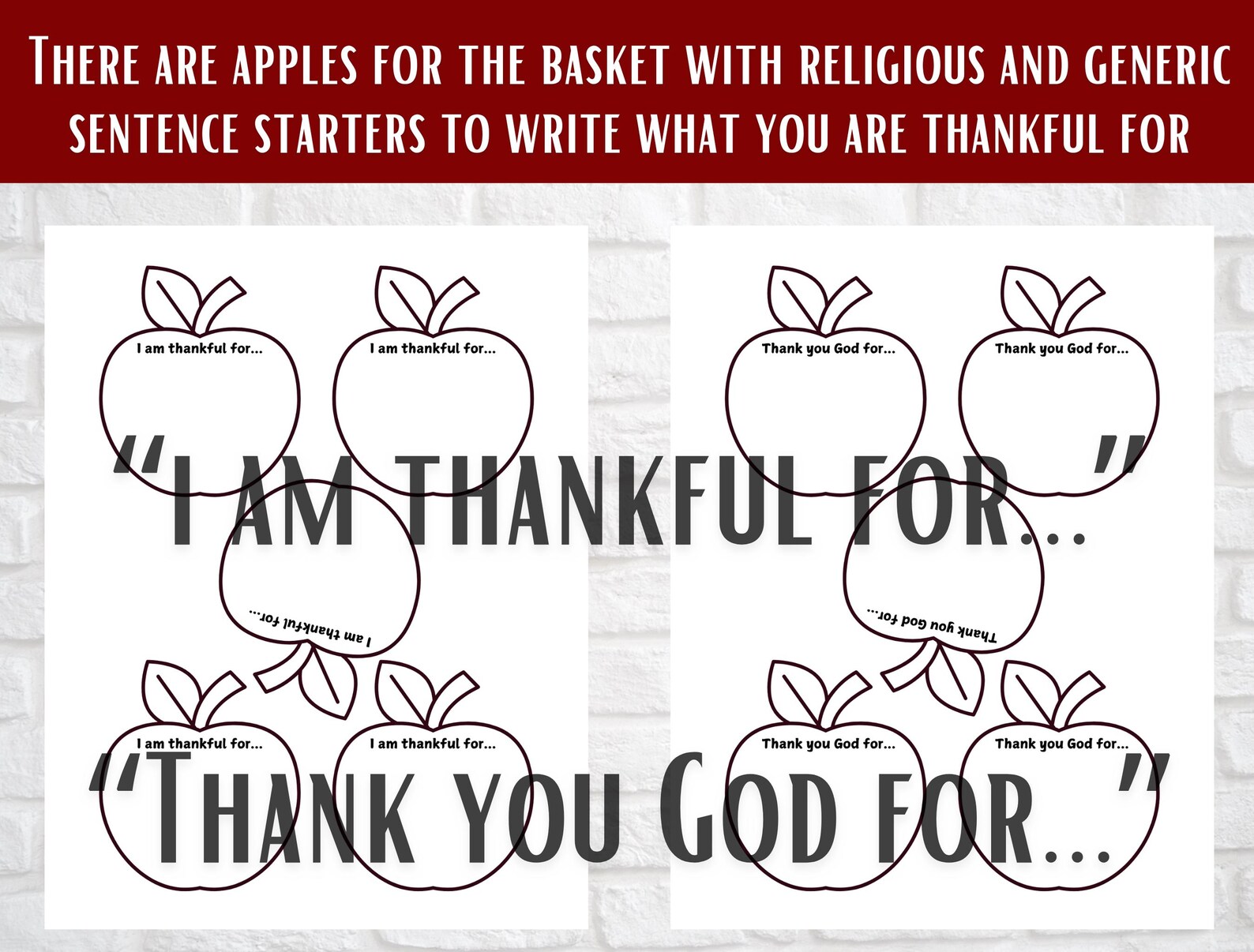 Fall Harvest Bible Craft, Christian Thanksgiving Give Thanks Sunday ...
