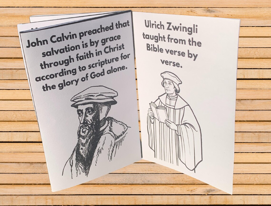 Reformation Day Mini Coloring Book Craft, Martin Luther Church History ...