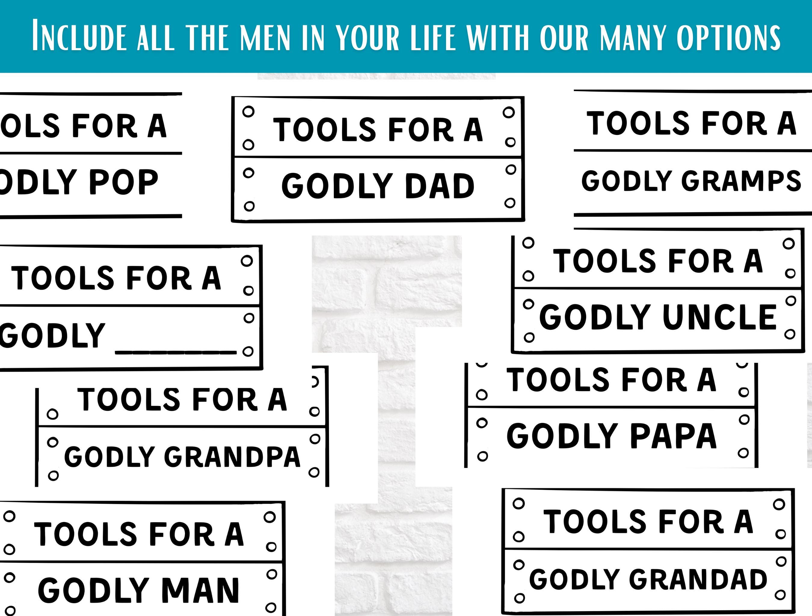 Father's Day Tool Box Craft for Dad, Sunday School Bible Printable ...