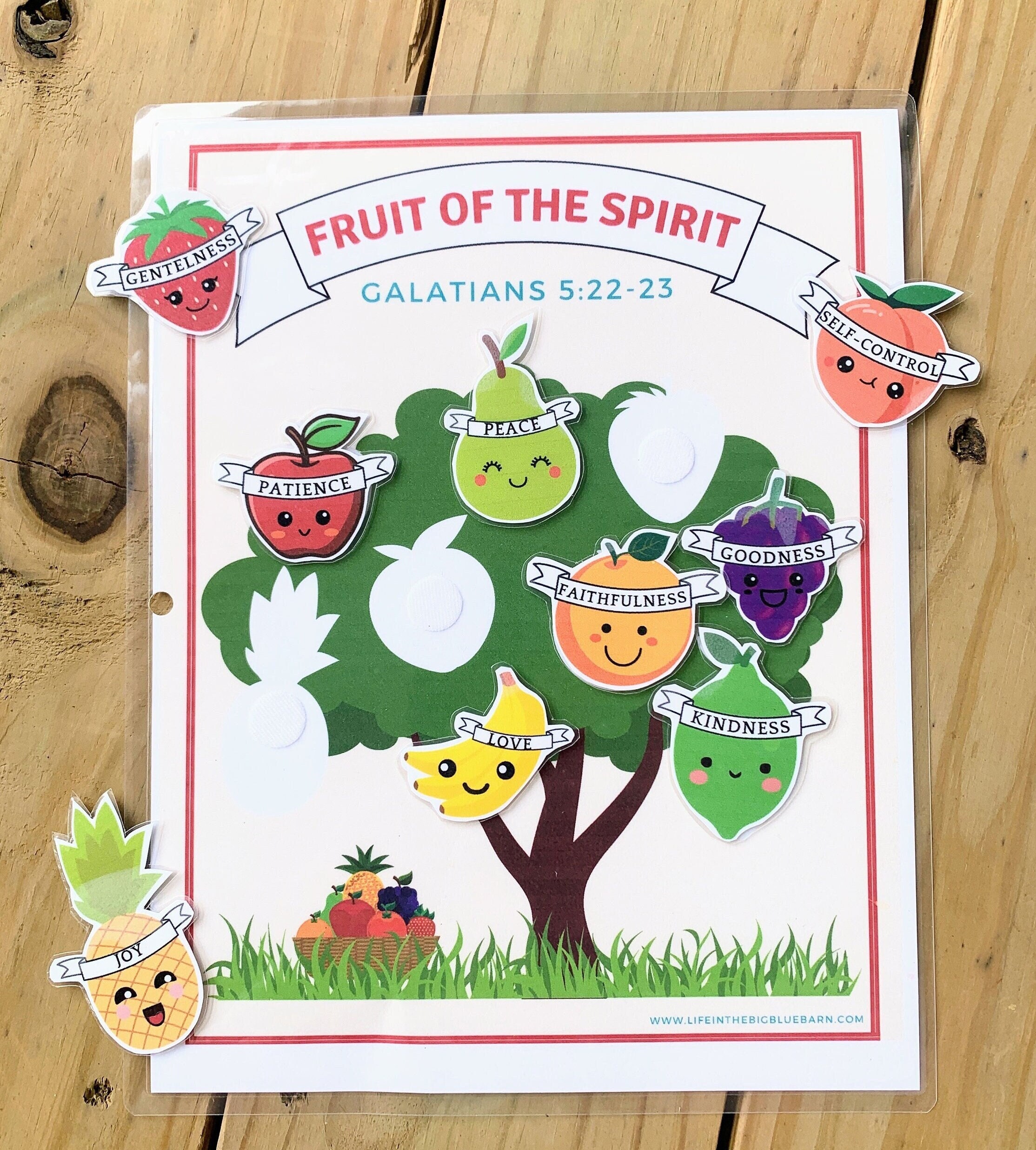 Fruit of the Spirit Printable, Galatians Bible Games for Kids, Sunday ...