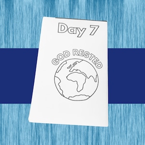 7 Days of Creation Mini Book Bible Craft | Sunday School Lesson for ...