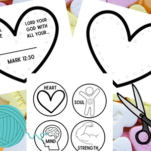 Christian Valentine’s Day Bible Craft, Love the Lord Sunday School ...