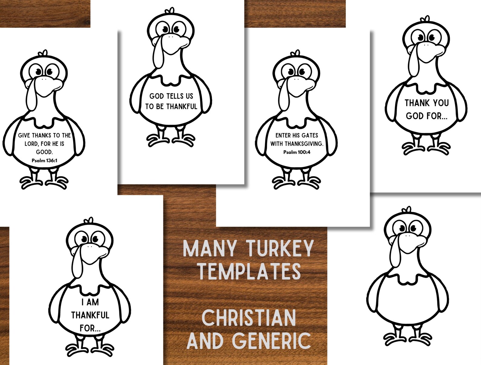 Thanksgiving Bible Craft BUNDLE, Fall Sunday School Activity, Christian ...