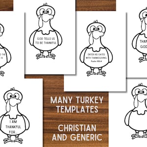 Thanksgiving Bible Craft BUNDLE, Fall Sunday School Activity, Christian ...