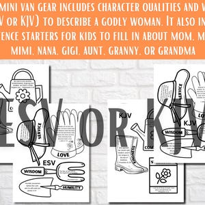 Mother's Day Craft, Sunday School Mothers Day Bible Craft, Godly Mom ...