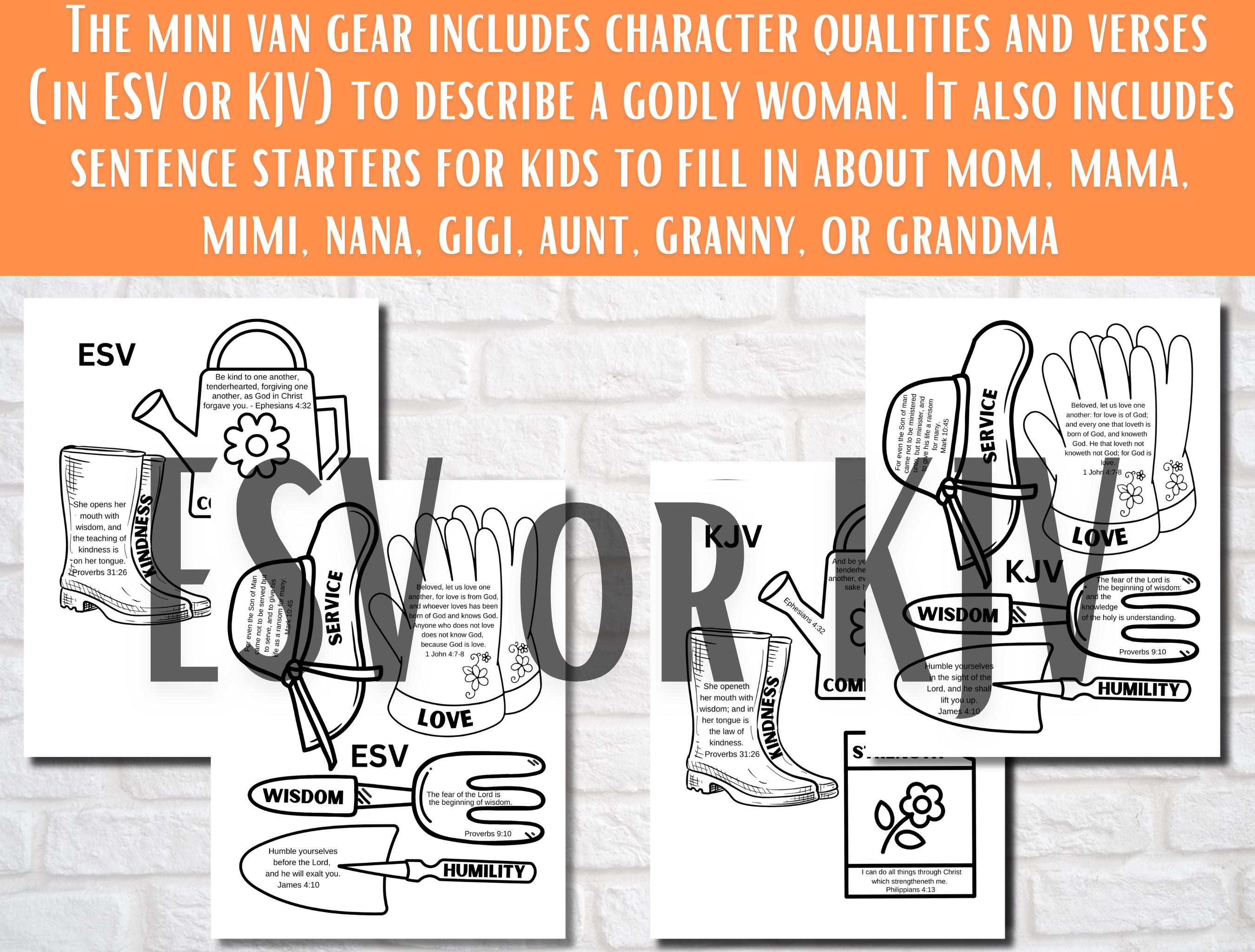 Mother's Day Craft, Sunday School Mothers Day Bible Craft, Godly Mom ...