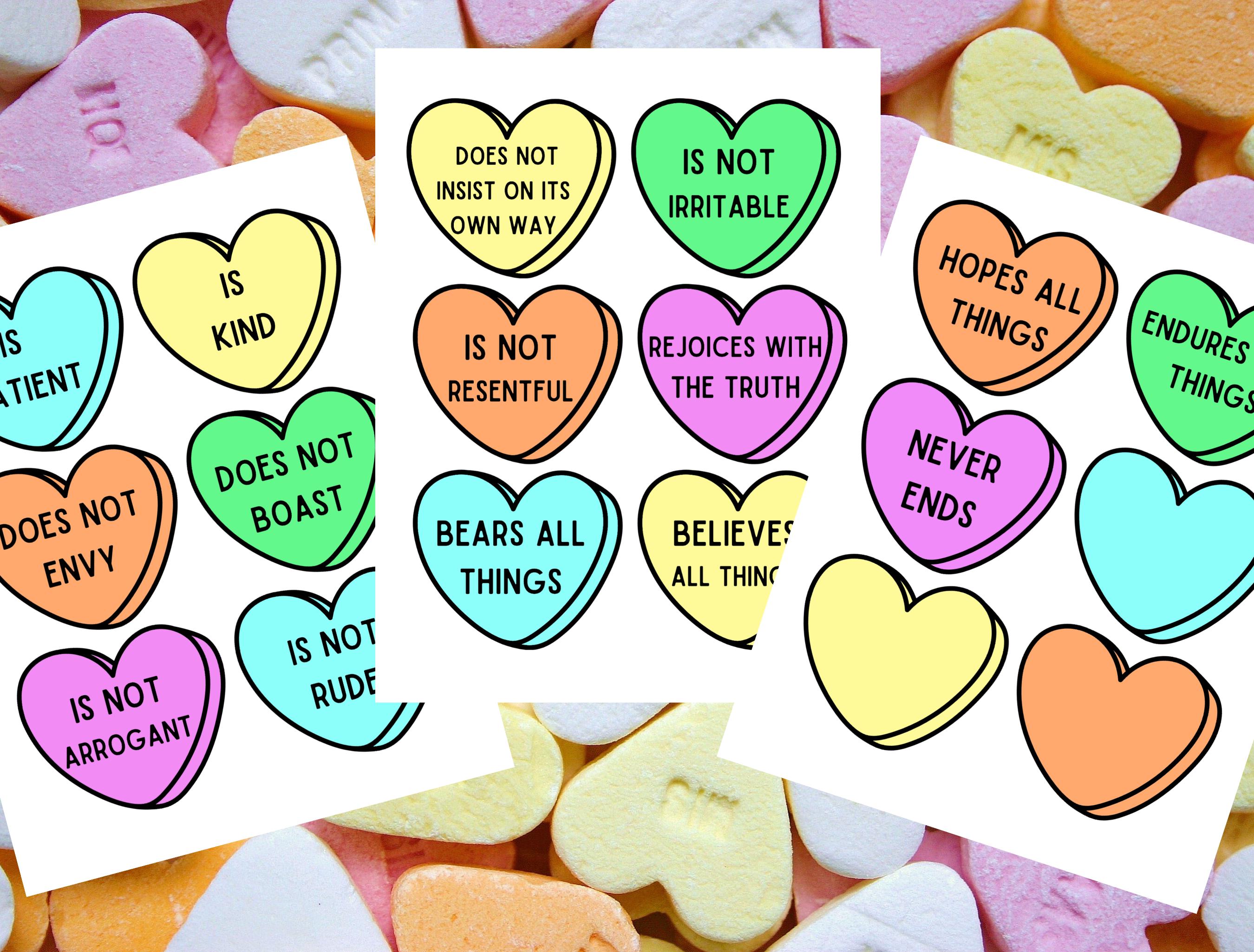 Christian Valentine’s Day Craft BUNDLE, Corinthians 13 Love is Patient ...
