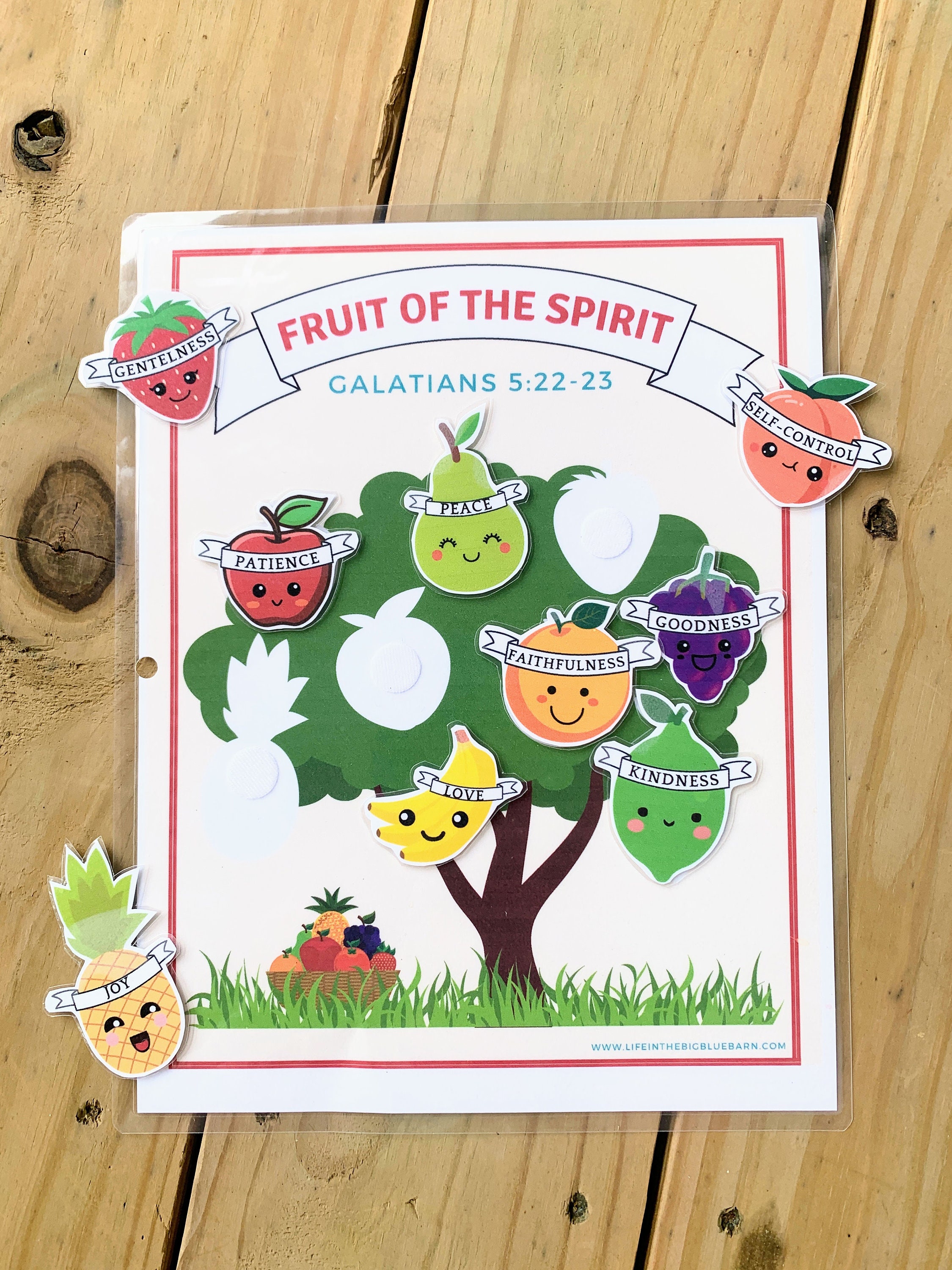 Fruit of the Spirit Craft, Christian Preschool Activities, Fruit ...